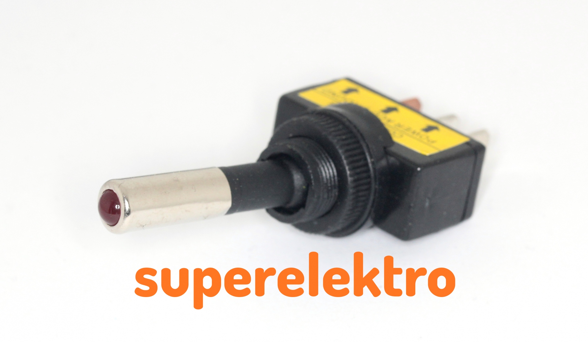 2x Kippschalter mit LED, LED-Farbe wählbar: Rot Blau Wippschalter ...